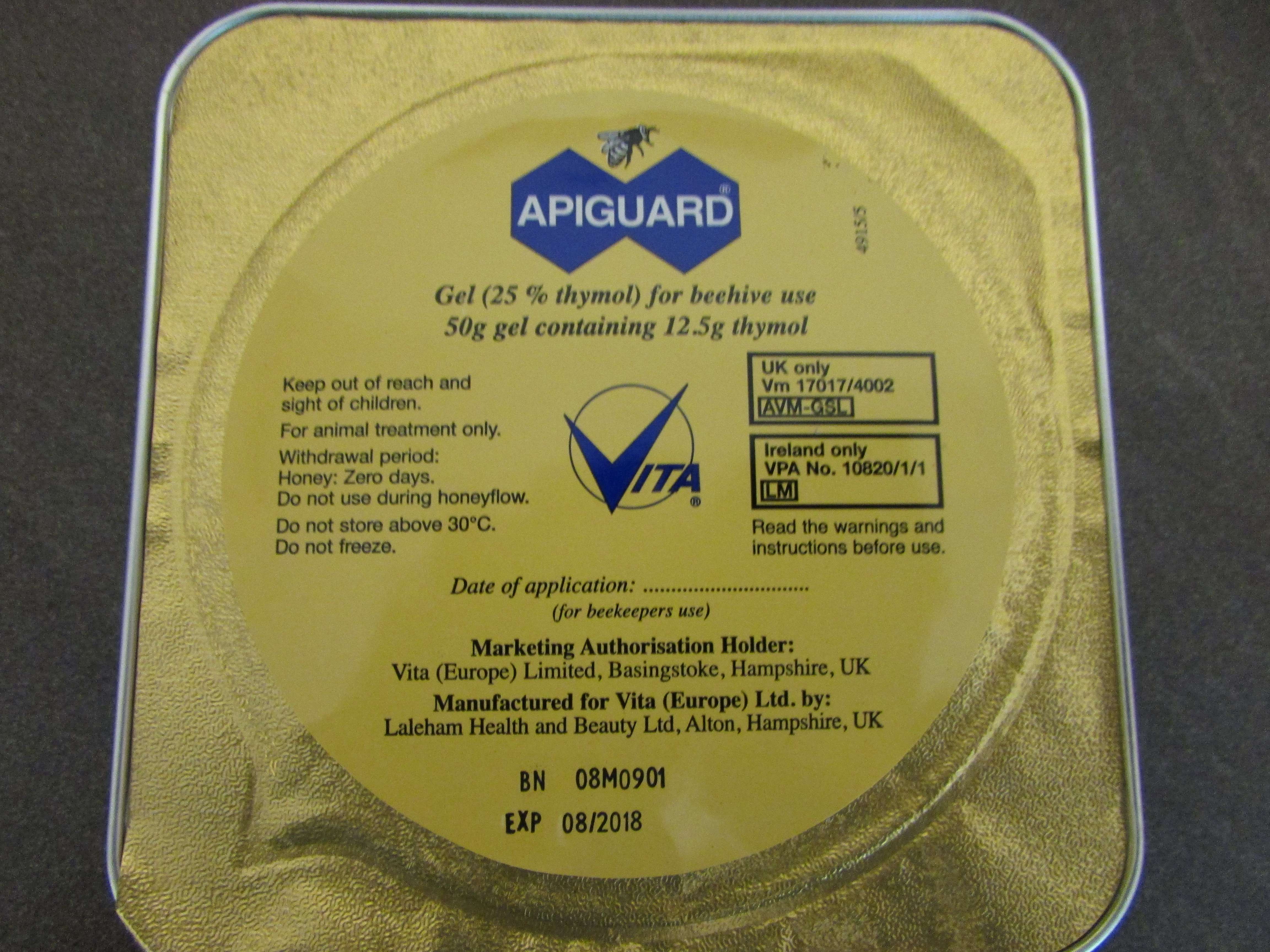 Apiguard 30 July 2017 | Talking With Bees